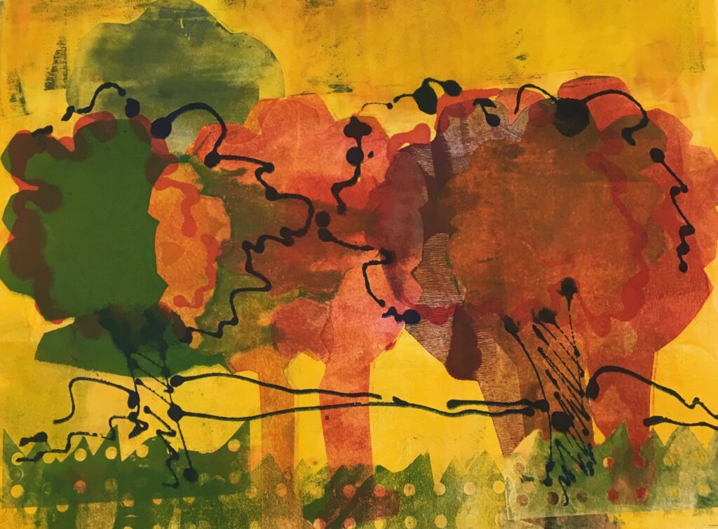 Printmaking-monotypes – NC Whitcher